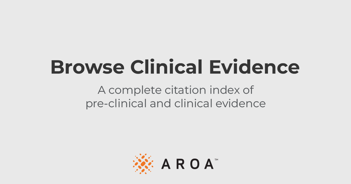 Browse Evidence | Aroa Biosurgery